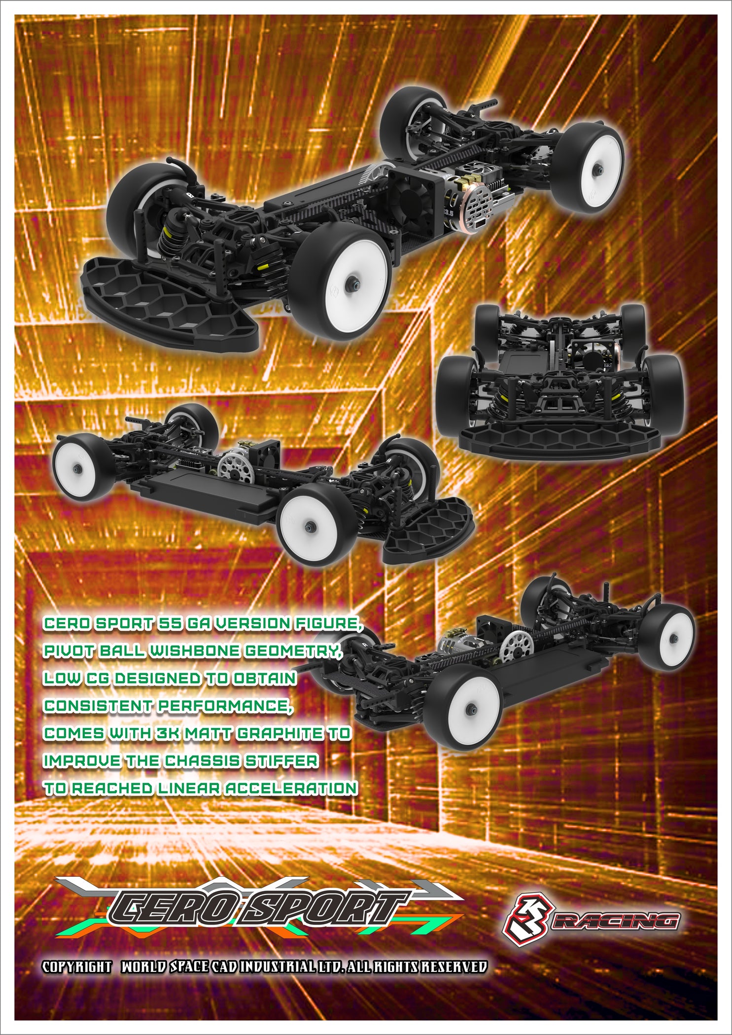 KIT-CERO SPORT 3RACING Cero Ultra Sport 64 Structure — 3Racing Shop