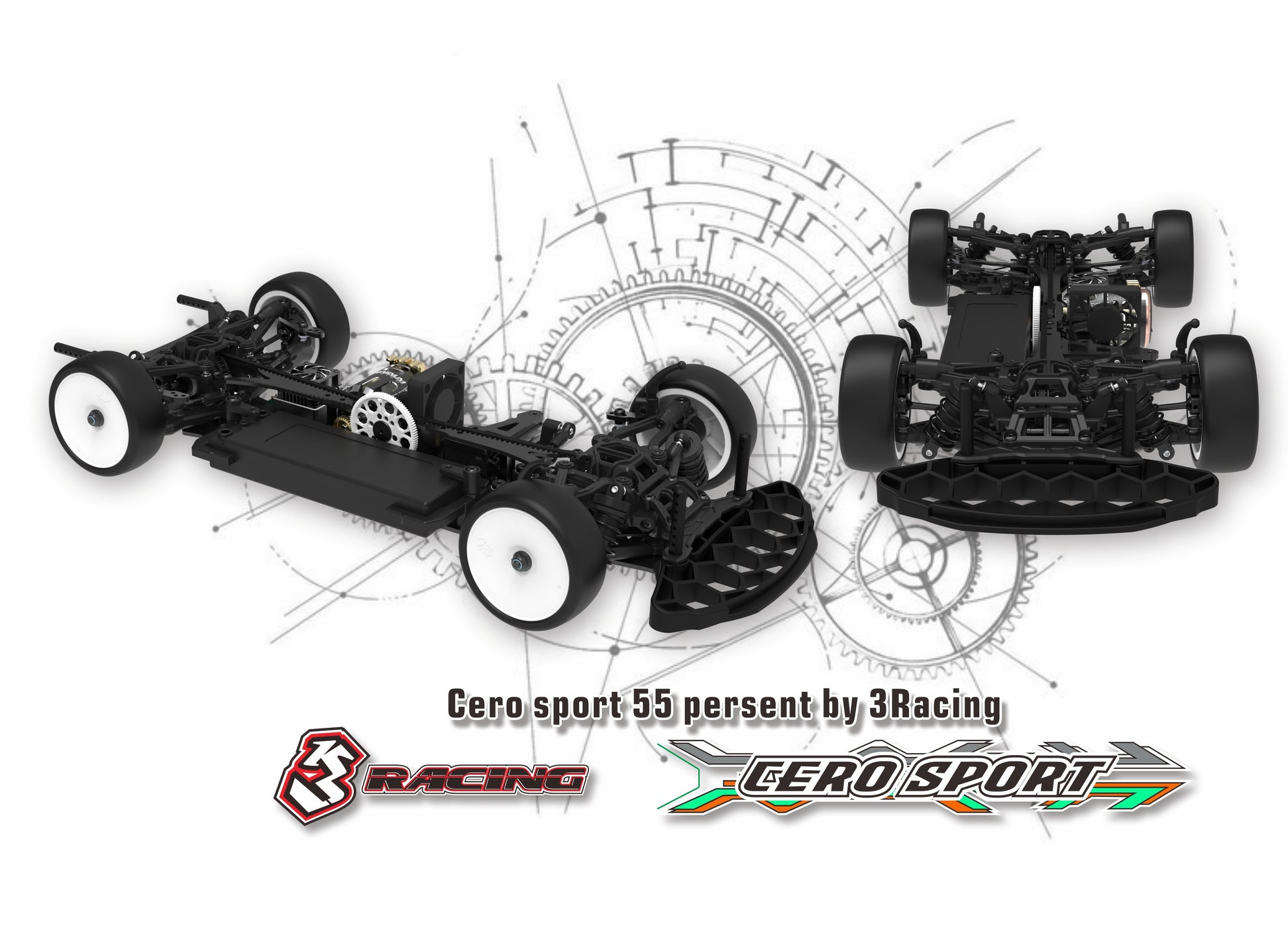 KIT-CERO SPORT 55 3RACING Cero Ultra Sport 55 Structure — 3Racing Shop