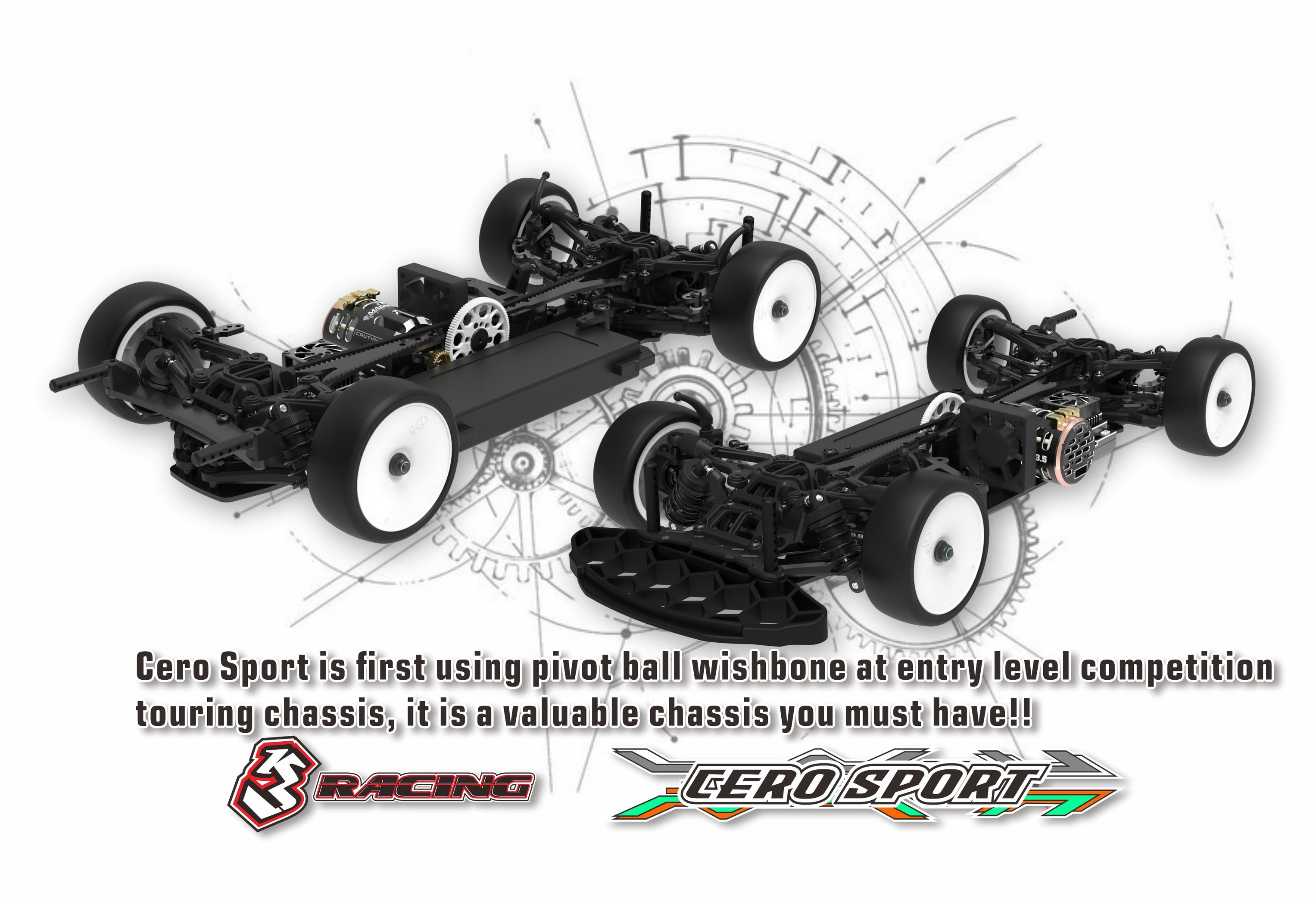 KIT-CERO SPORT 55 3RACING Cero Ultra Sport 55 Structure — 3Racing Shop
