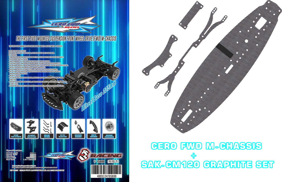 KIT-CERO FWD M-Chasssis Wheelbase 225mm – 3Racingshop