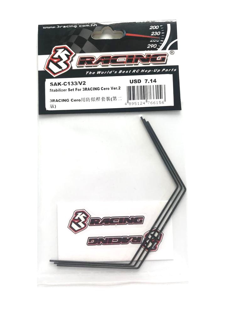 SAK-C133/V2 Stabilizer Set For 3RACING Cero Ver.2 — 3Racing Shop