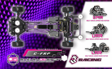 KIT-SAKURA D6GA 3RACING Sakura D6 Sport Carbon Graphite Version ...