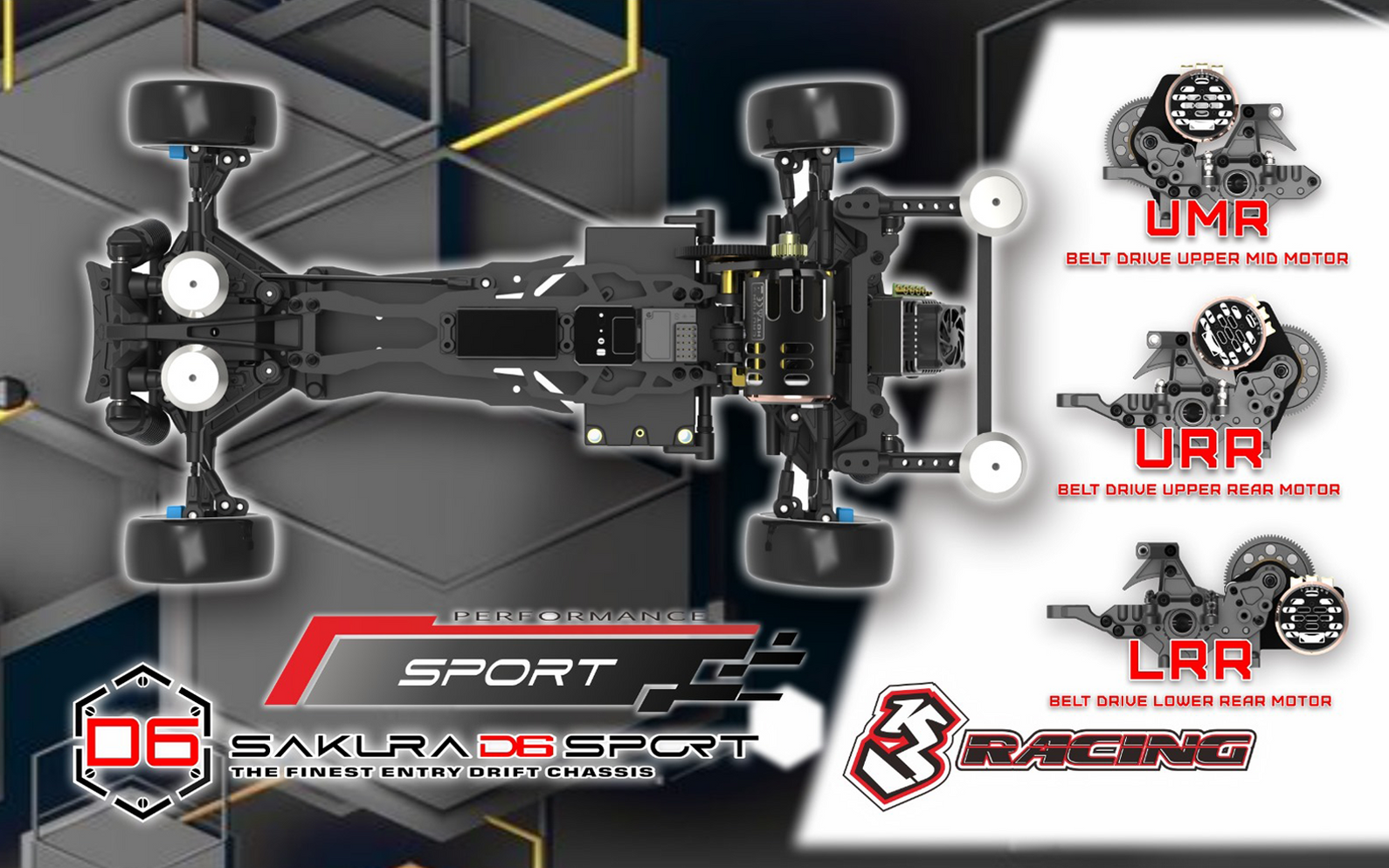 KIT-SAKURA D6S 3RACING Sakura D6 Sport Fibre Glass Version — 3Racing Shop