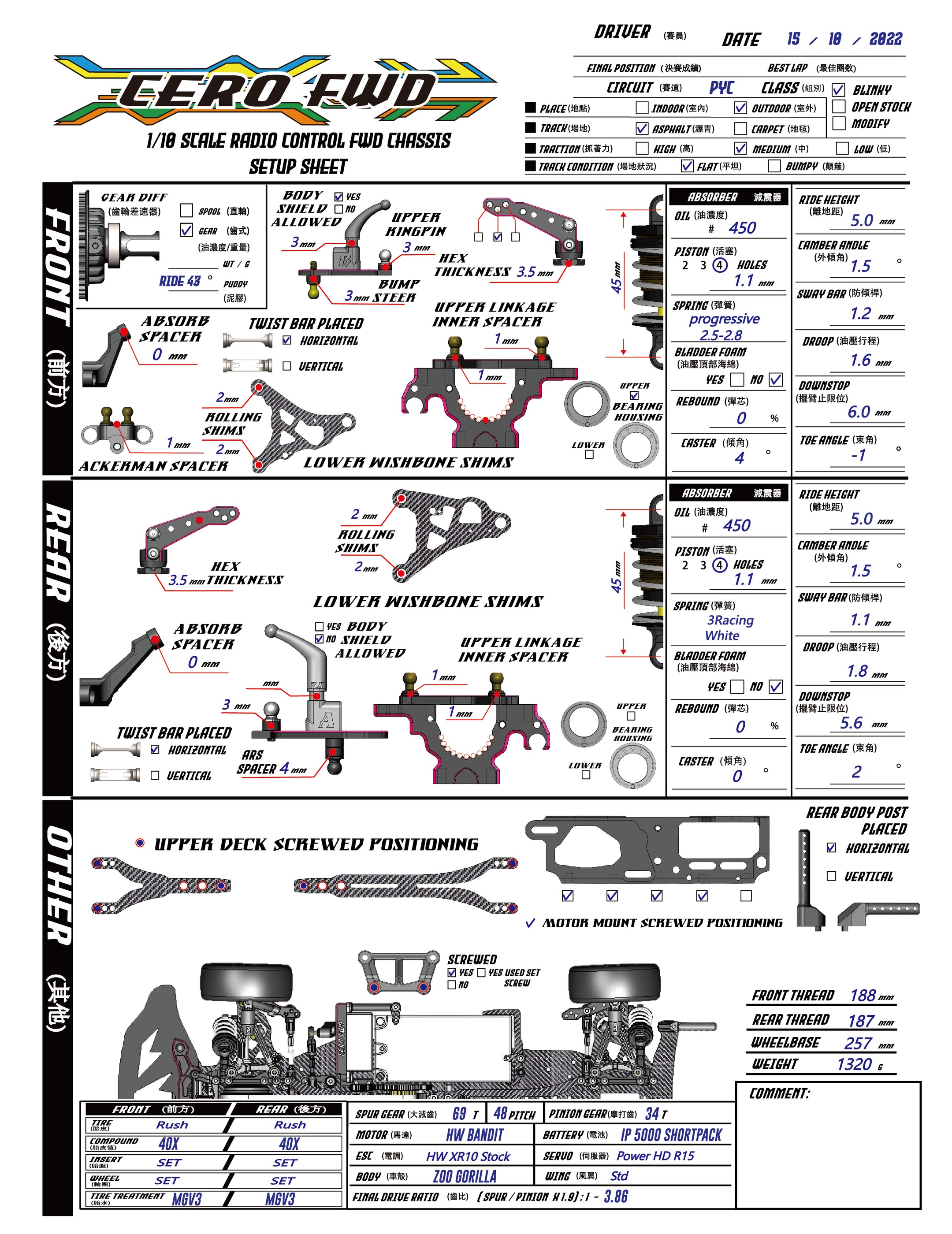 KIT-CEROFWD Cero Ultra FWD — 3Racingshop
